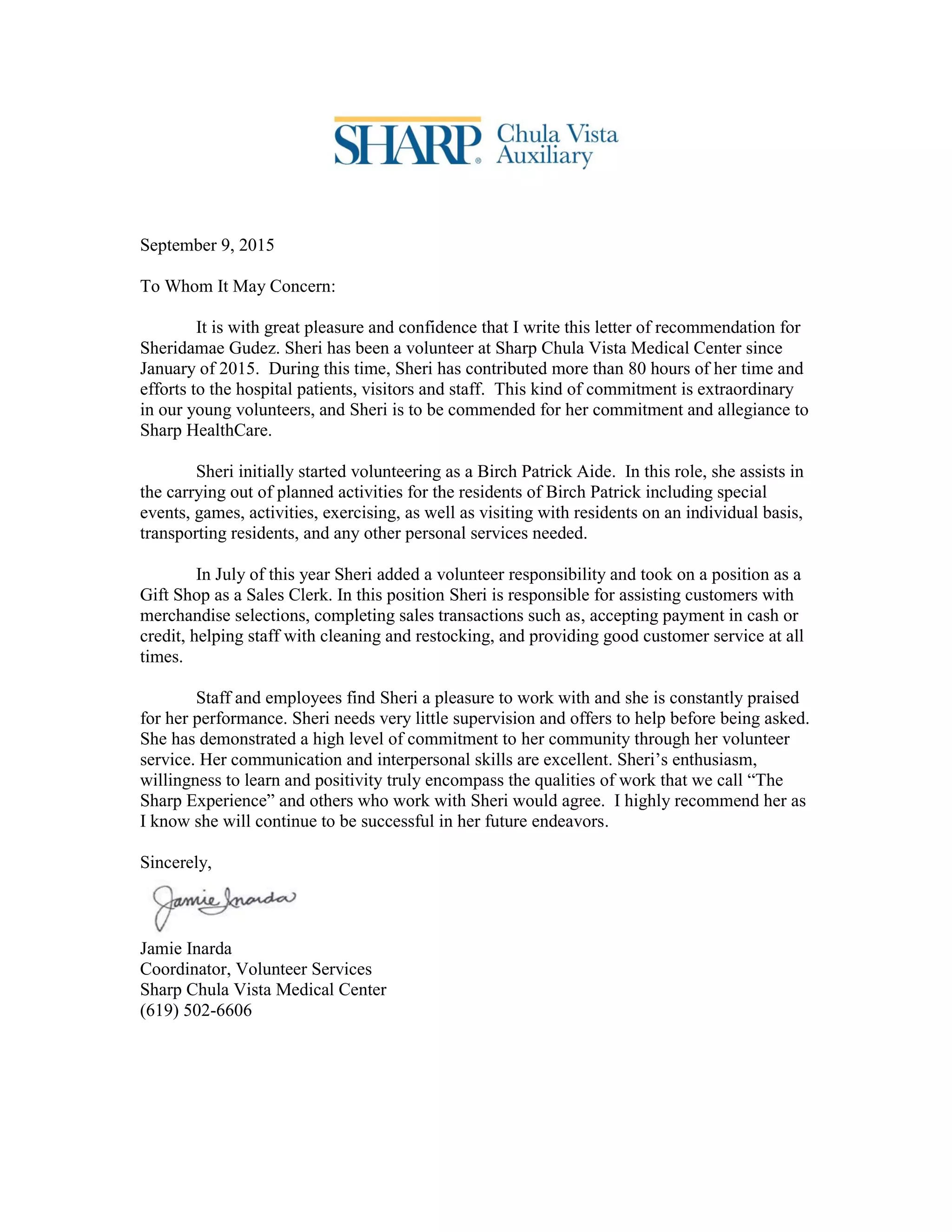 Letter of Reccomendation | PDF