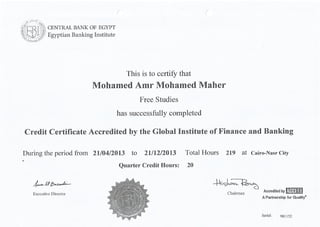 Credit Certificate - Credit Course | PPT