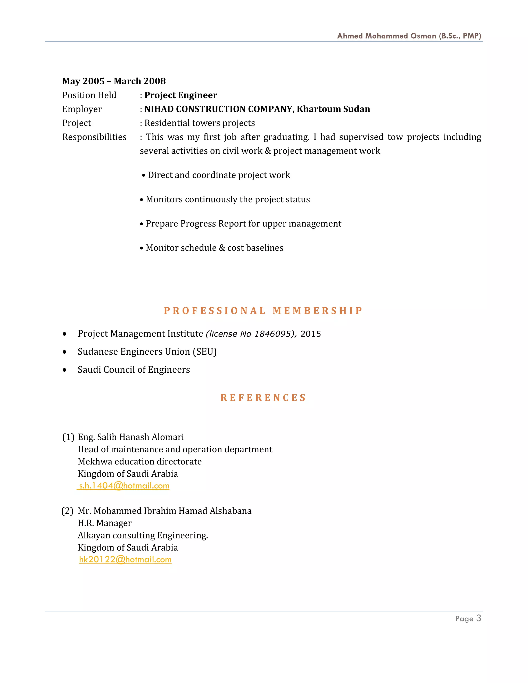 Ahmed M. Osman_CV_2016 | PDF