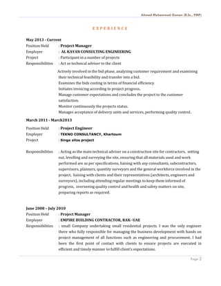 Ahmed M. Osman_CV_2016 | PDF