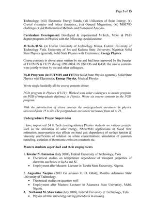 CV_Dilip_De_2015 | DOC