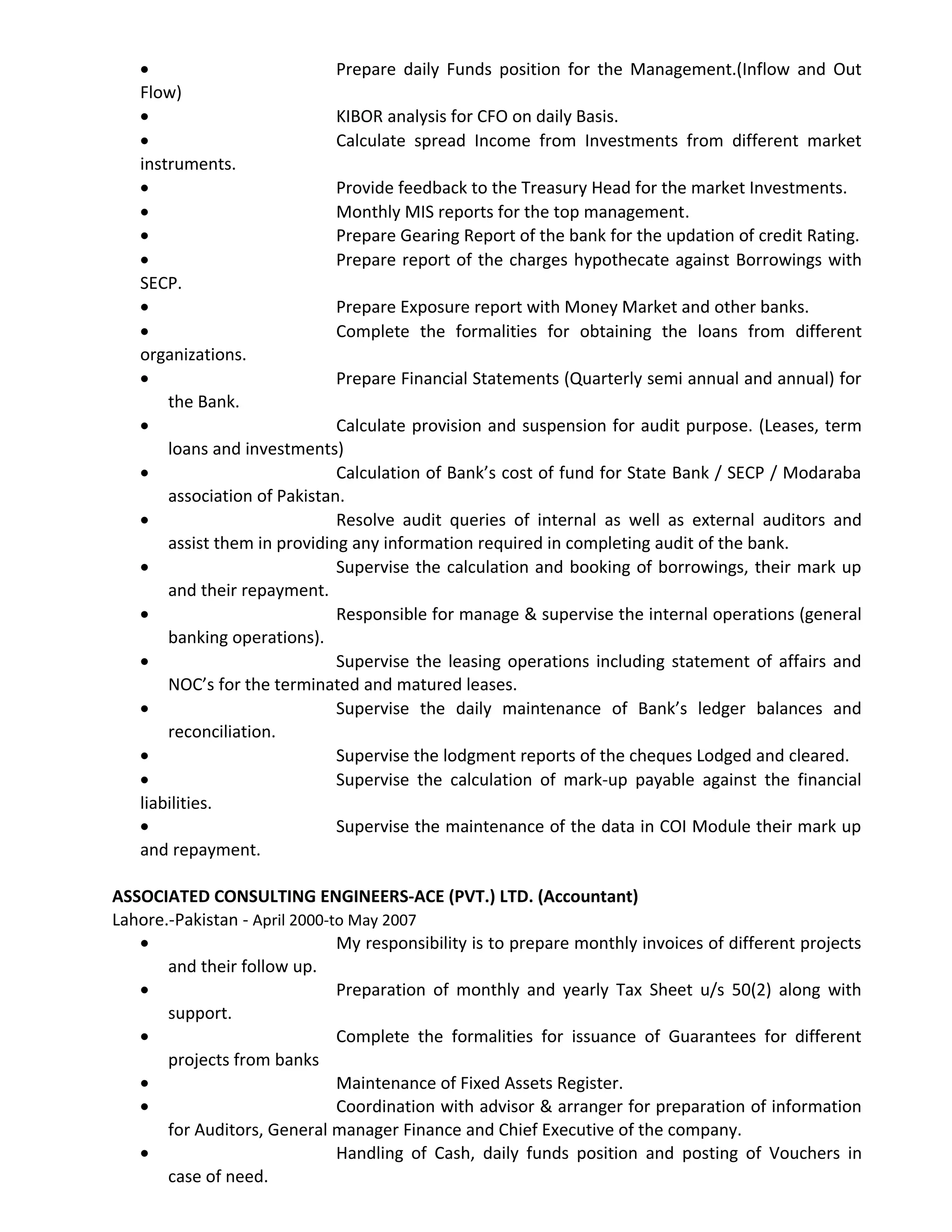 CV of Syed Asad Raza | PDF CV of Syed Asad Raza | PDF