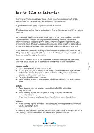 Filming Toolkit Final | PDF