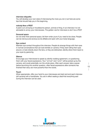 Filming Toolkit Final | PDF