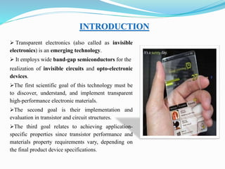 PPT (TRANSPARENT ELECTRONICS) | PPT