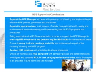 BPS_HSE Services_2016 | PDF | Environmental Services Industry | Industries