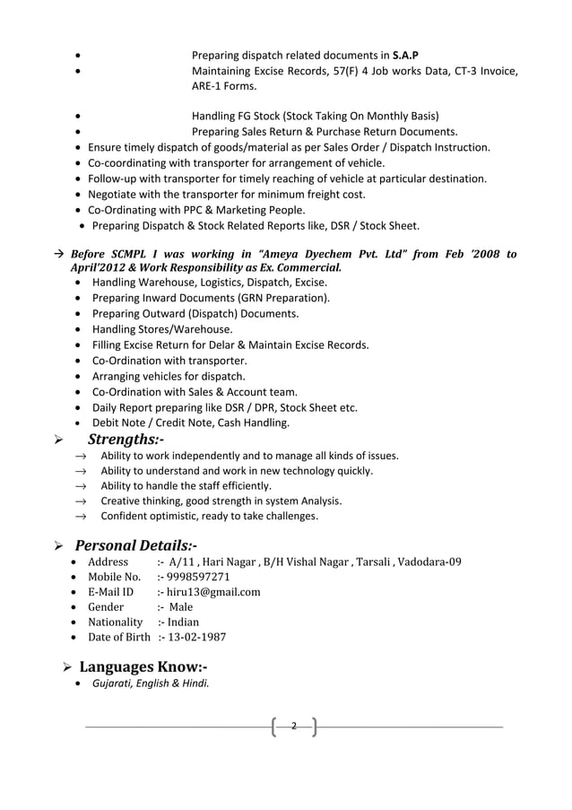 Hiren Resume | PDF