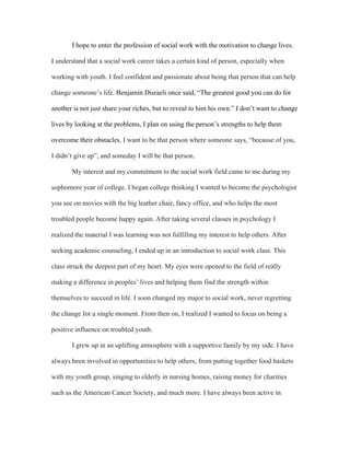 Personal Statement | PDF