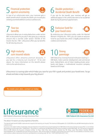 LIFESURANCE Brochure | PDF | Life Insurance | Insurance