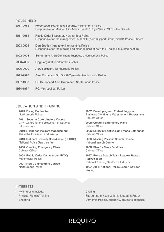 requiro cv & overview web final | PDF | Crime & Harmful Acts to ...