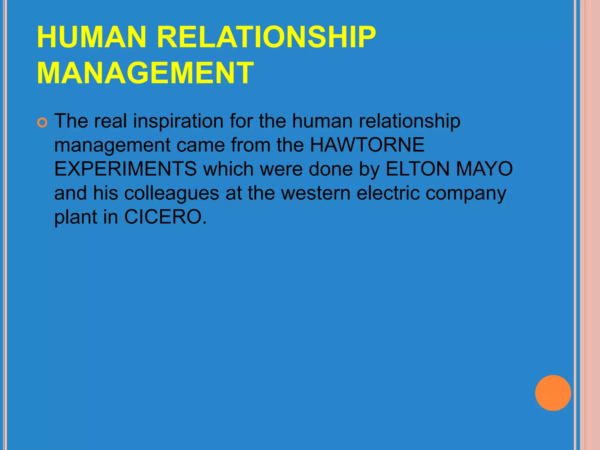 POM (HUMAN RELATIONSHIP MANAGEMENT) | PPTX