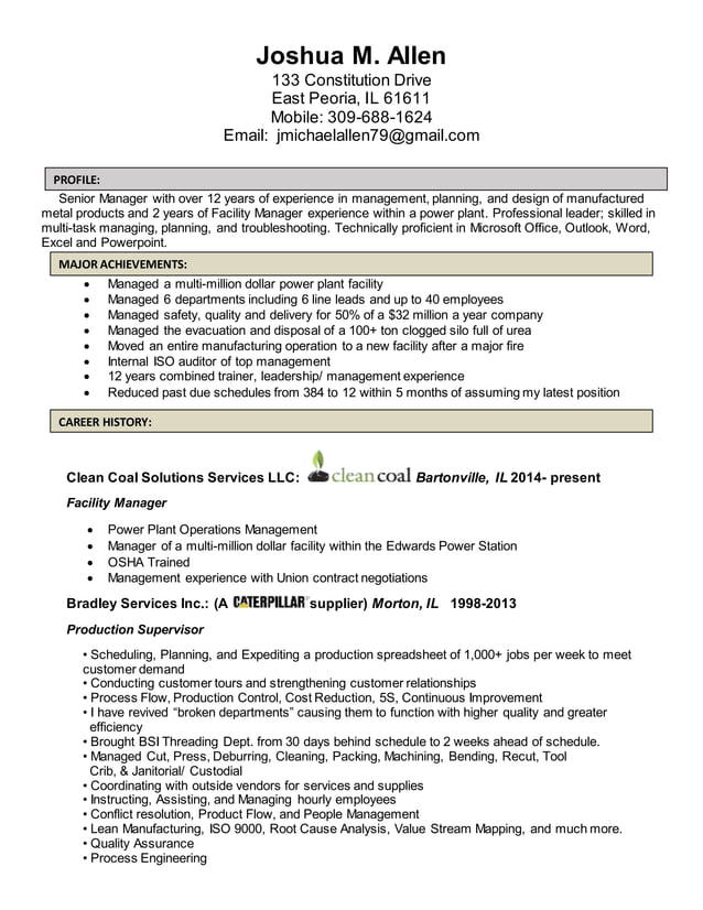 Josh Allen Resume New | DOCX