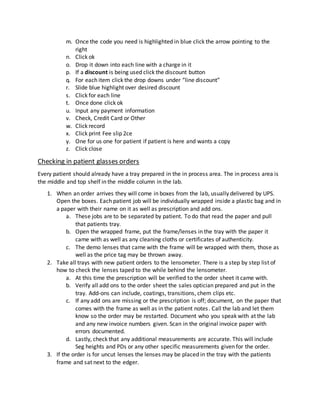 Optician Manual | DOCX