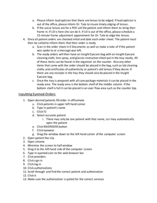 Optician Manual | DOCX