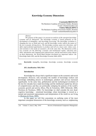 Dimension of knowledge society | PDF