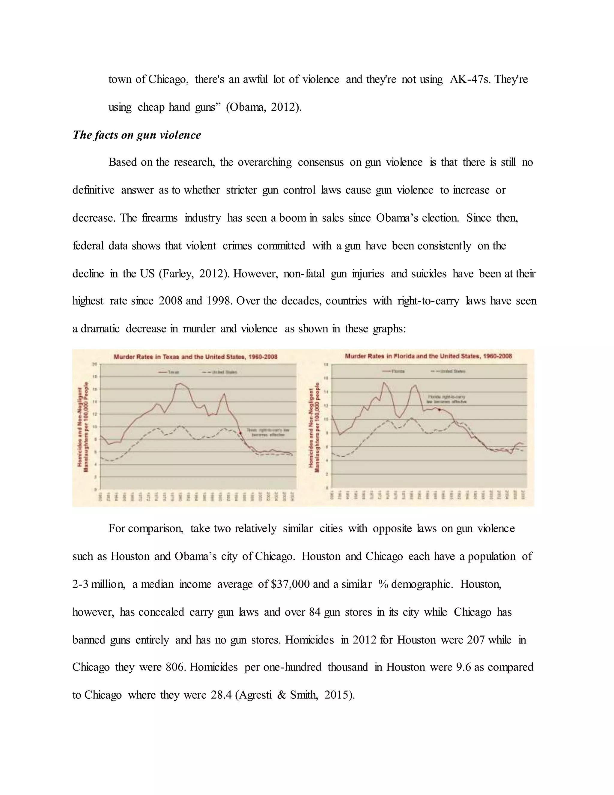 Gun Violence and Gun Control in America | PDF