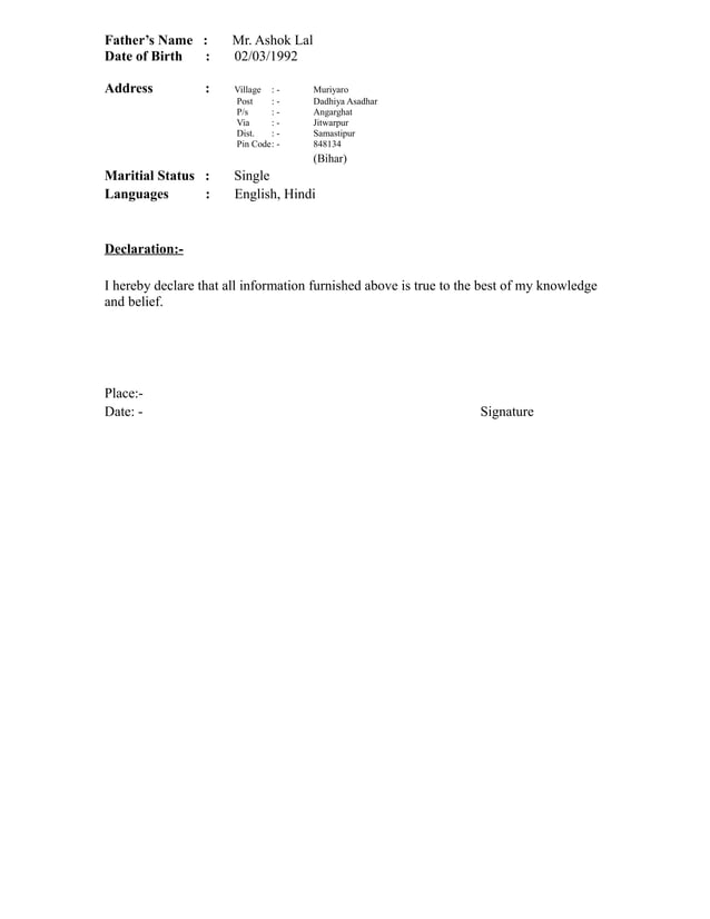 NAVIN CV NEW 2017 | DOC