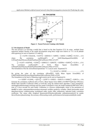 Application Methods artificial neural network(Ann) Back propagation ...