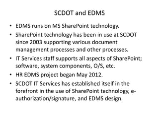 Implementation of an enterprise level EDMS solution | PDF