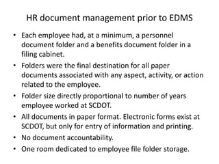 Implementation of an enterprise level EDMS solution | PDF