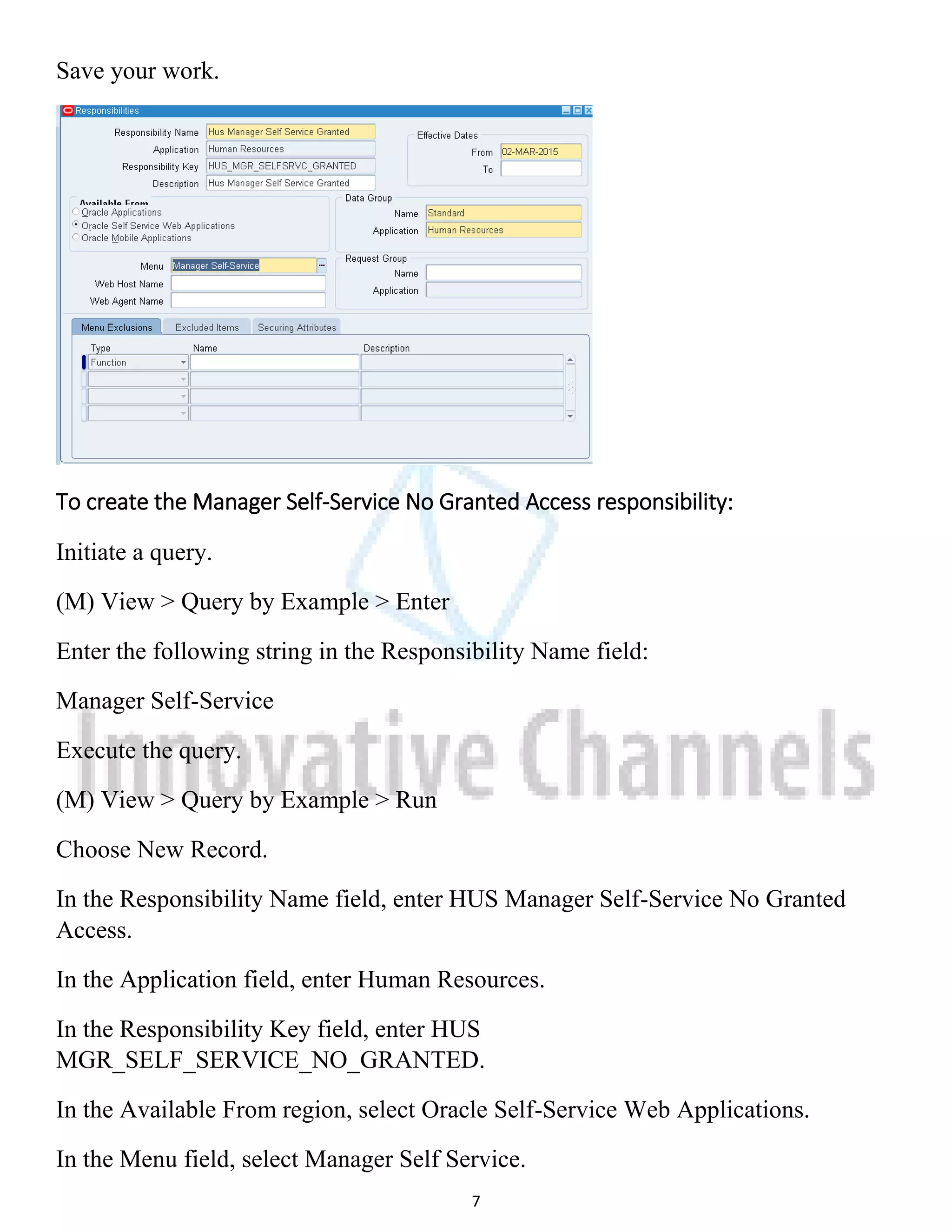 Oracle Self Service HR Document | PDF
