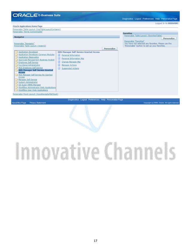 Oracle Self Service HR Document | PDF