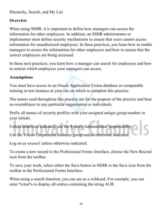 Oracle Self Service HR Document | PDF