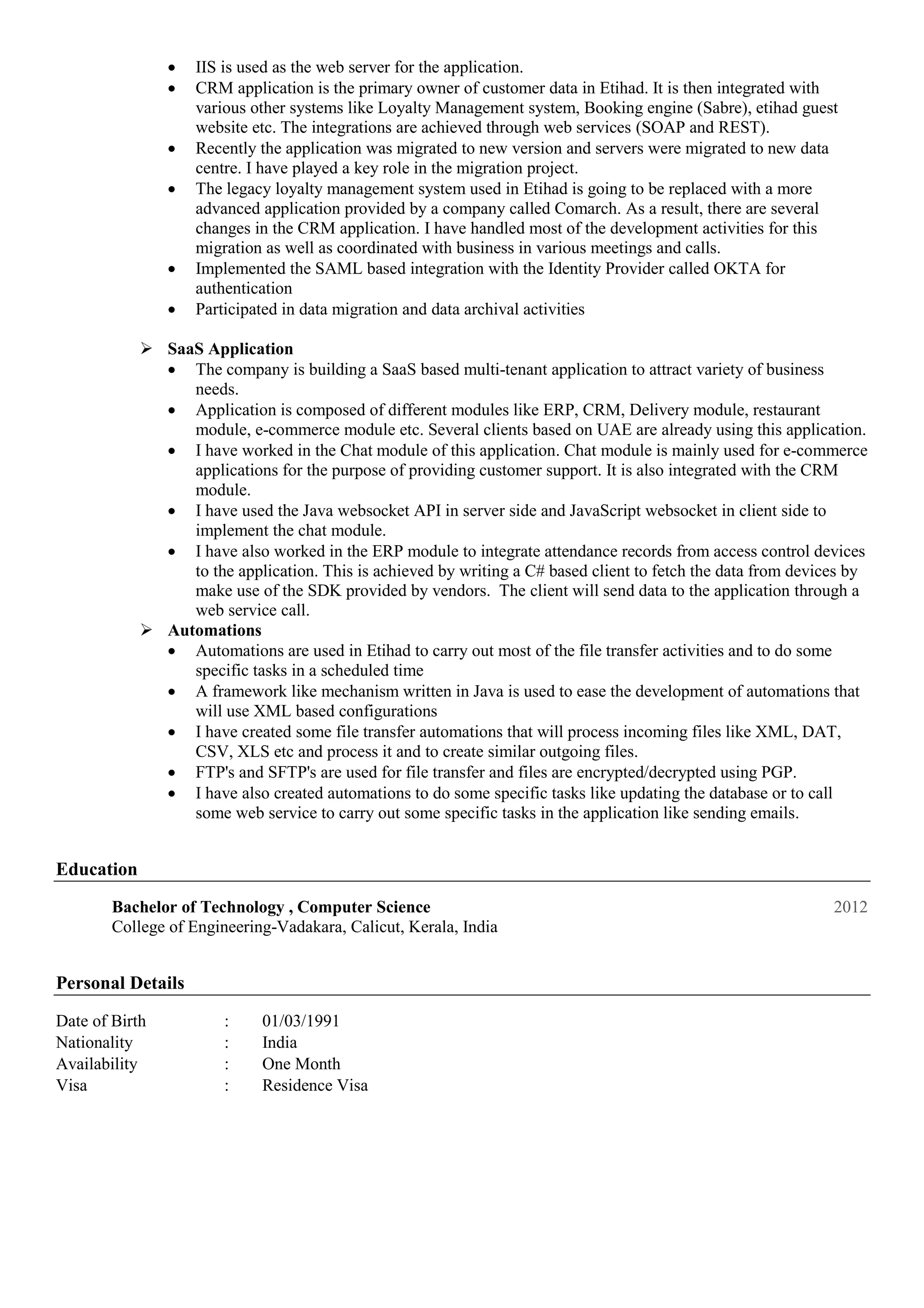 VINAYAN_Resume | PDF