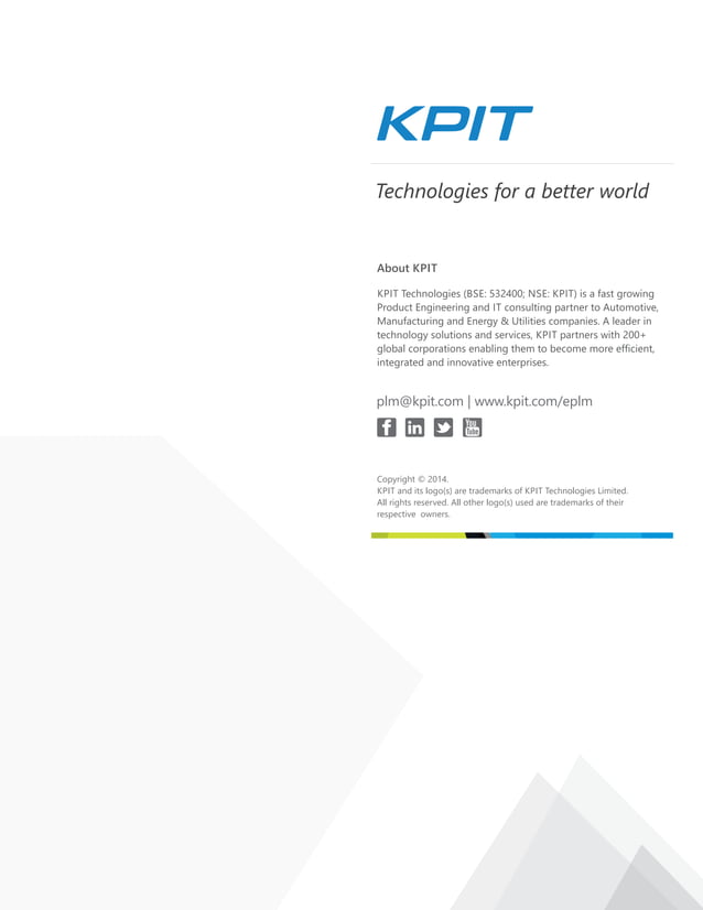 KPIT_PLM_Sales_Sheet_Aug2014 V2 | PDF | Technology Industry | Industries