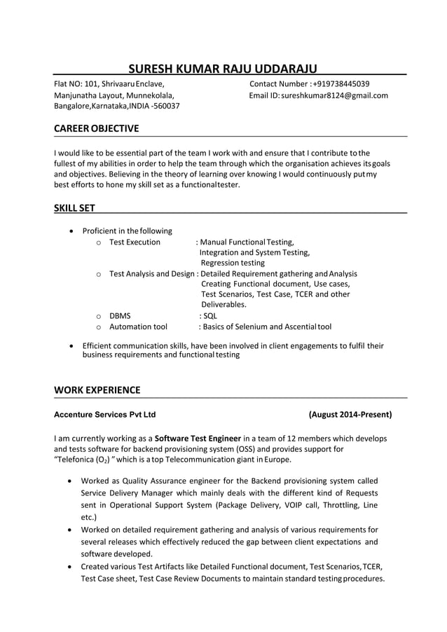 Resume_Suresh_Kumar | PDF