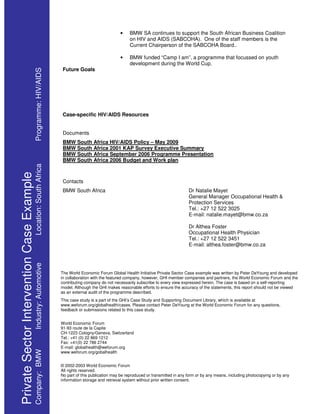 WEF_GHI_BMWCaseStudy_Update_2010 | PDF