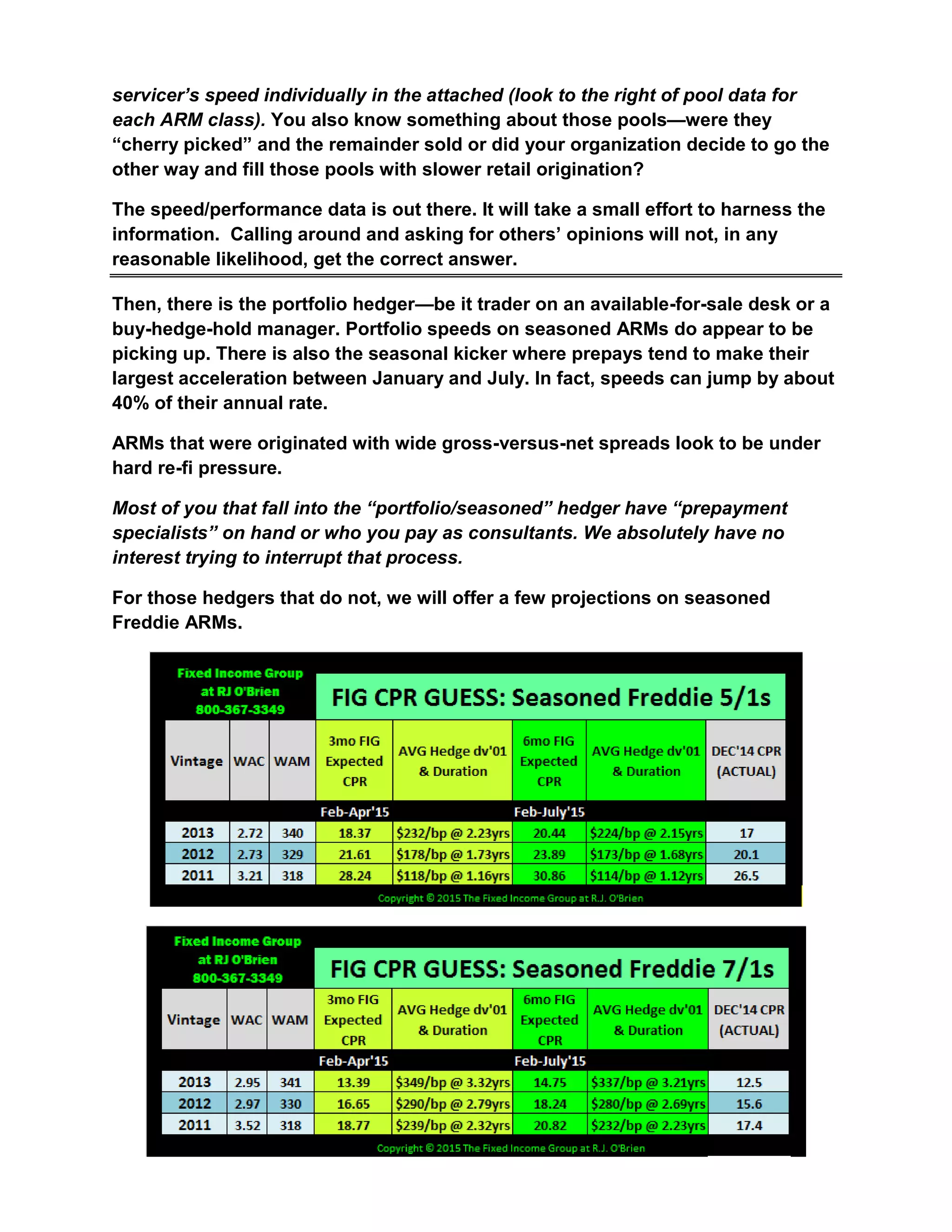 FIG@RJO ARM prepayment speeds 012115 | PDF
