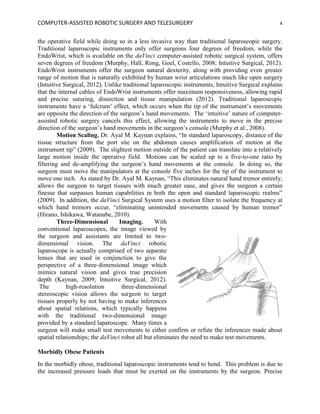 Computer-Assisted Robotic Surgery and Telesurgery | PDF