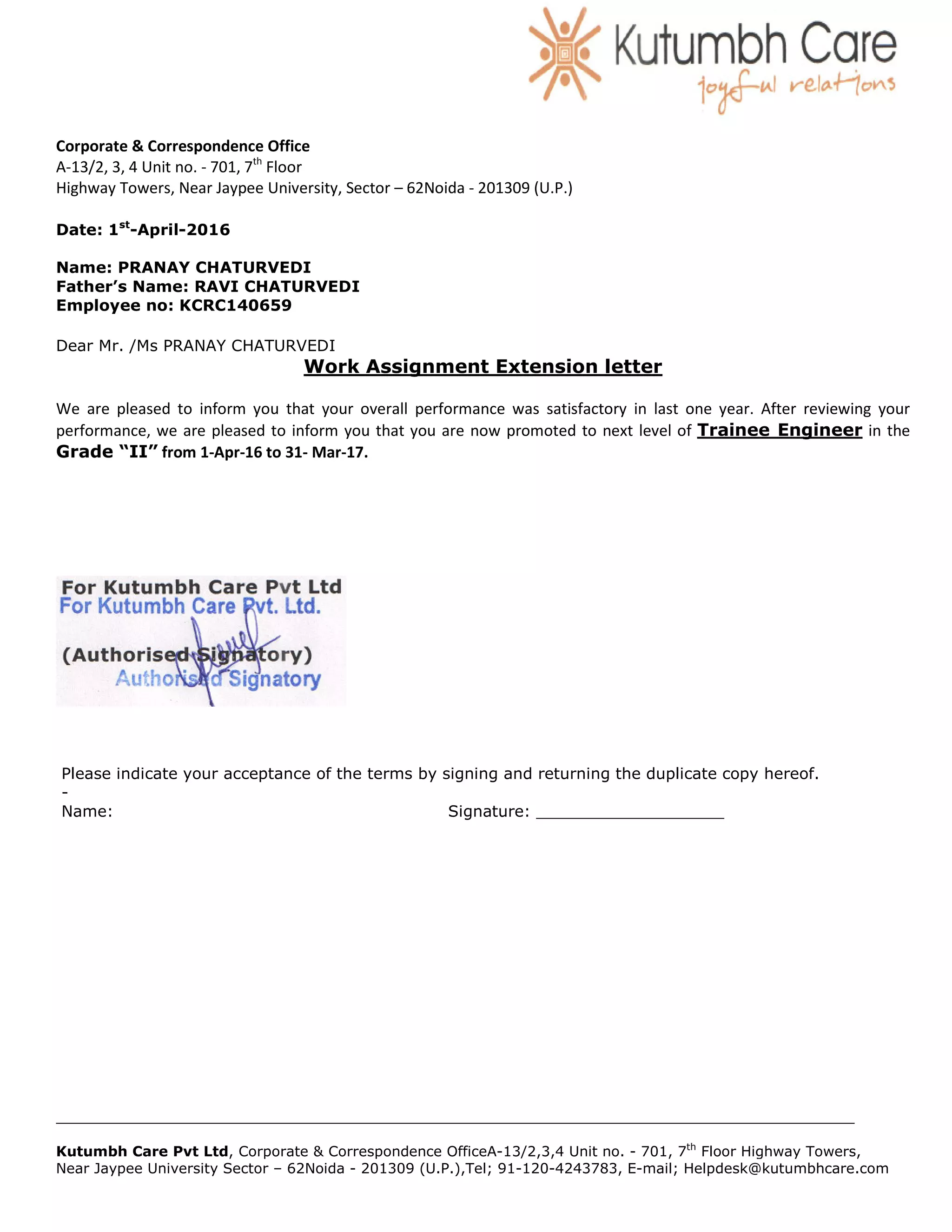 Experience Letter | PDF