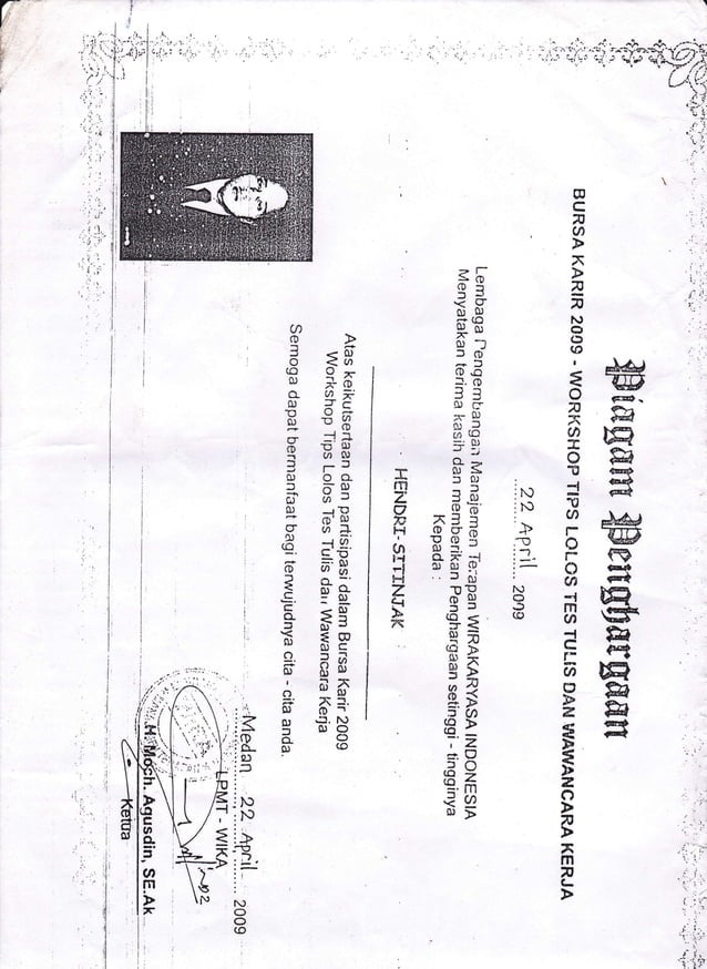 Sertifikat LPMT | PDF