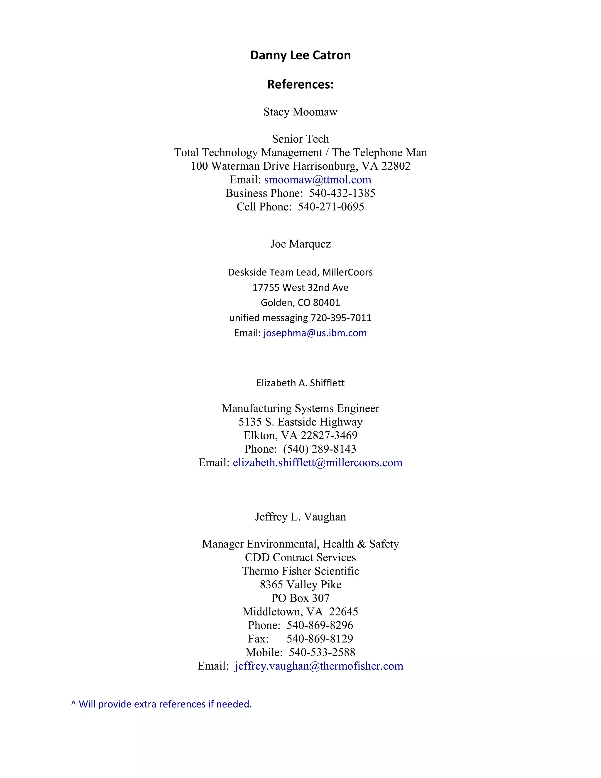 Danny Resume 05-04-2015 | DOC