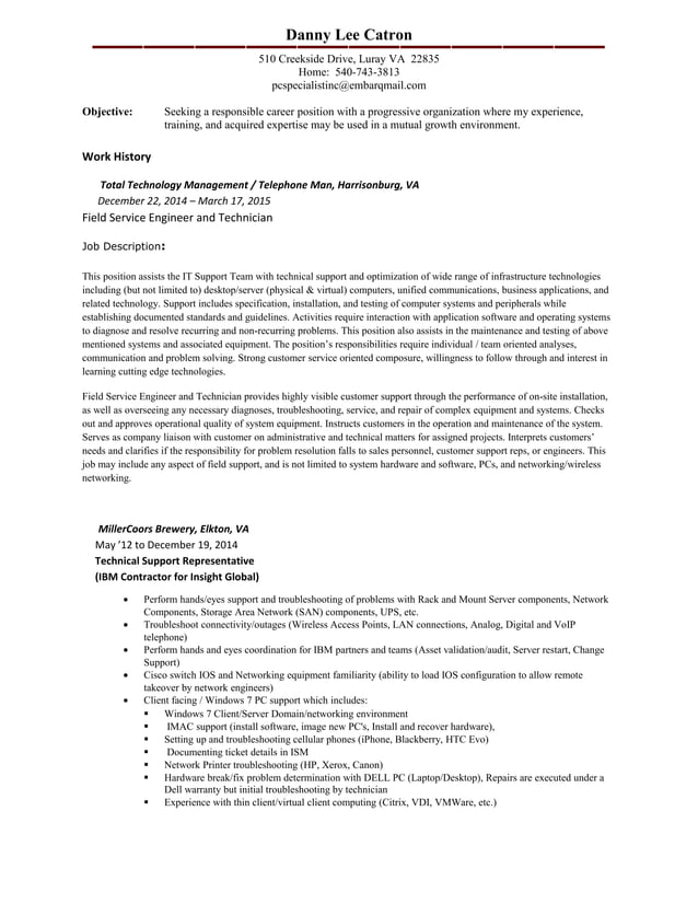 Danny Resume 05-04-2015 | DOC