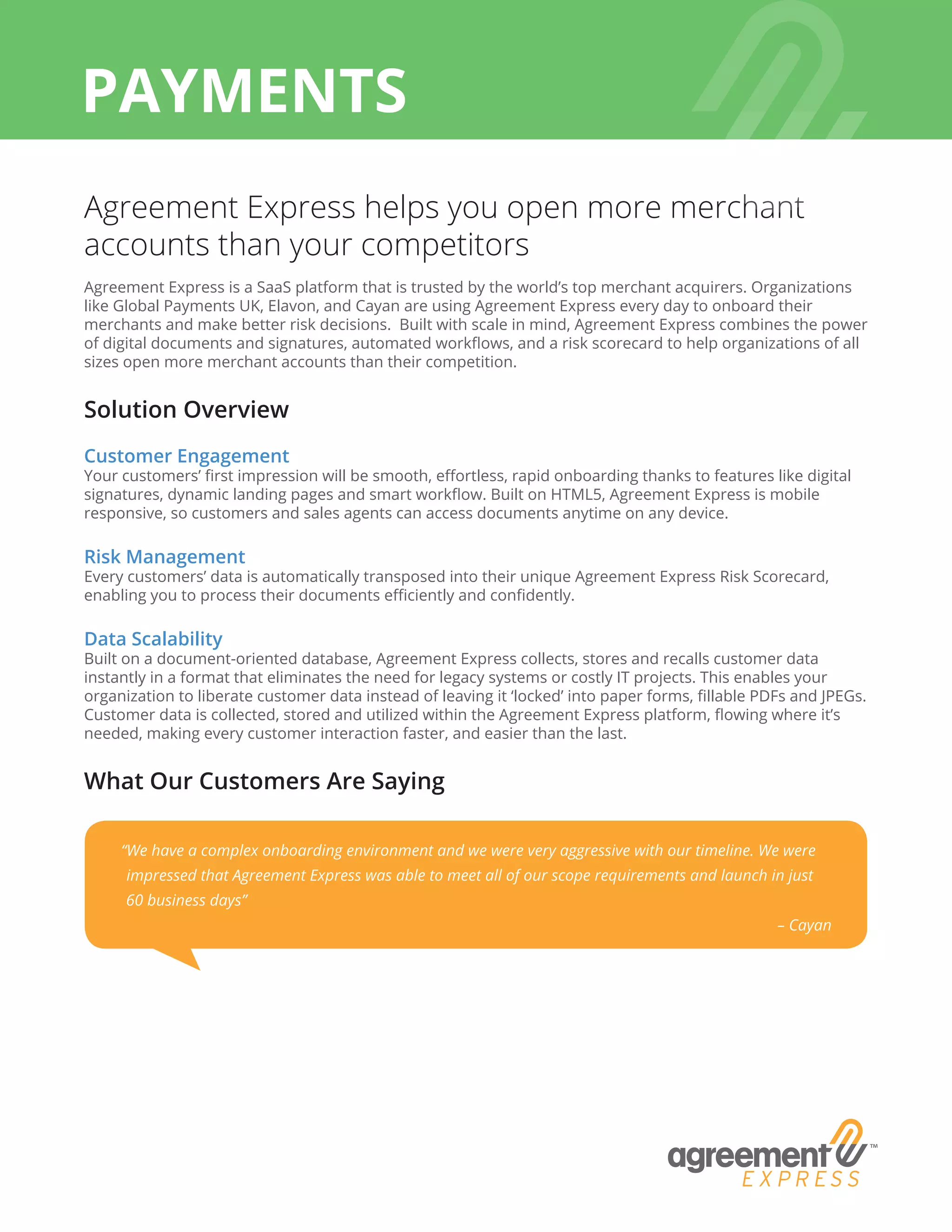 Agreement Express - Payments | PDF
