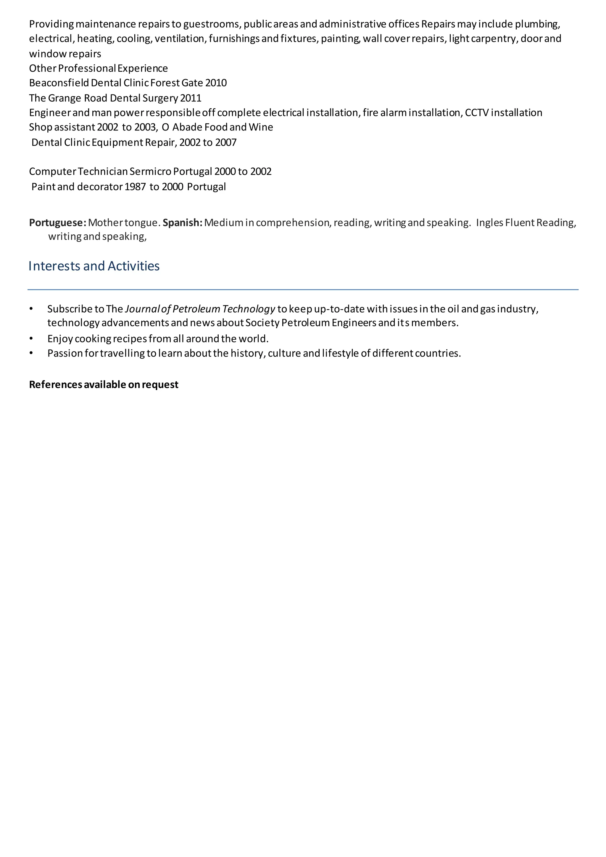 luis felix CV 2016 | PDF