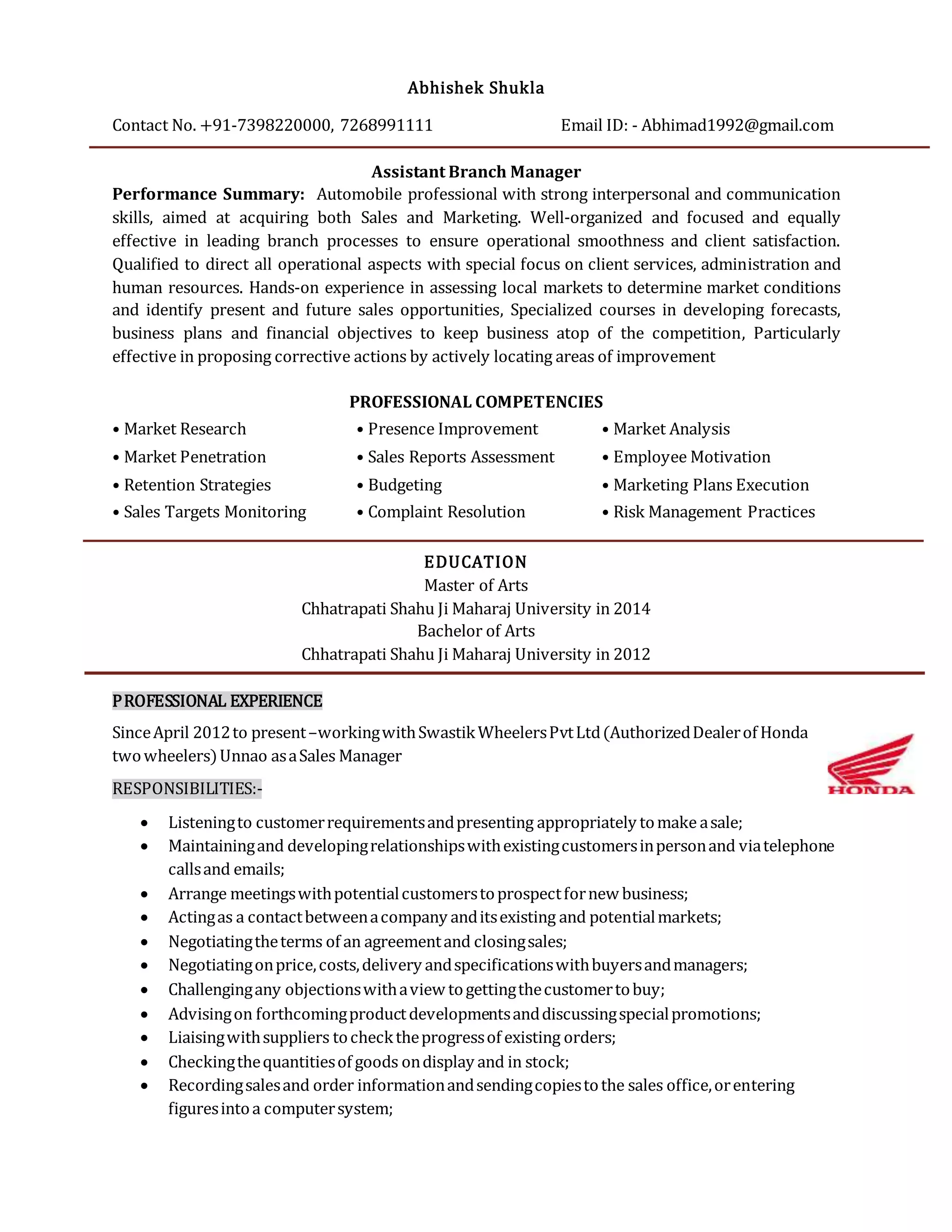 Abhishek Shukla Presentation | PDF