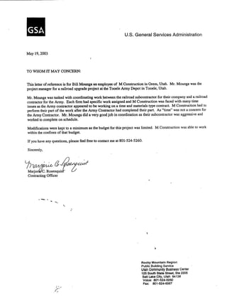 GSA LETTER | PDF | Business | Business and Finance