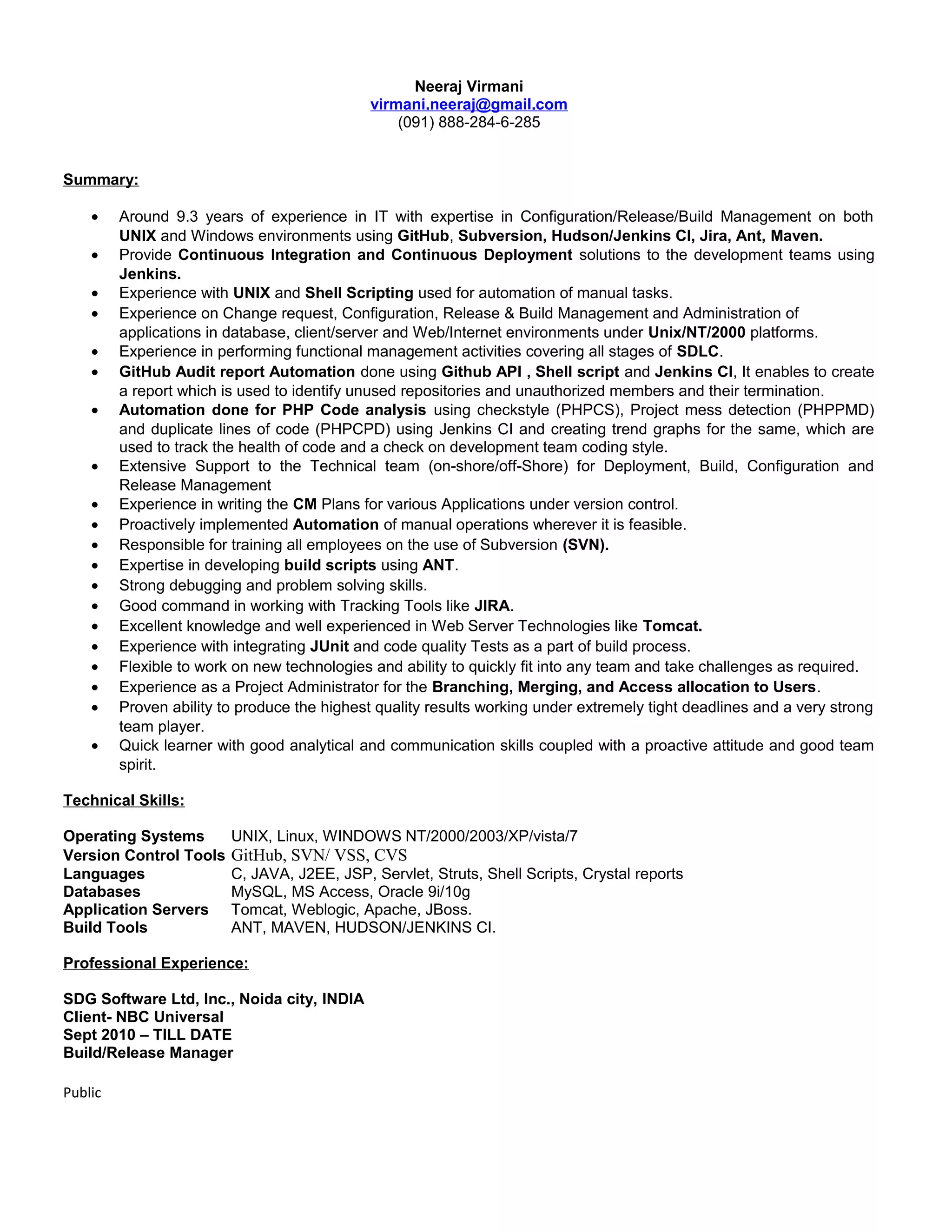 Neeraj_Virmani_Resume | DOC