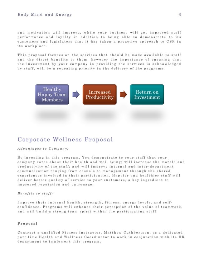 Corporate Wellness Proposal | PDF