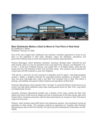 Manhattan Beer Presentation JU | PDF | Mergers and Acquisitions ...