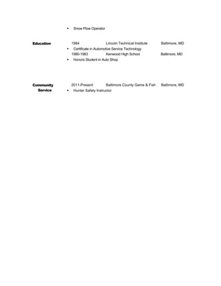 Ron Hannah Resume | DOC