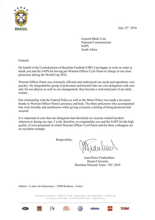 Letter to General Bheki Cele | PDF