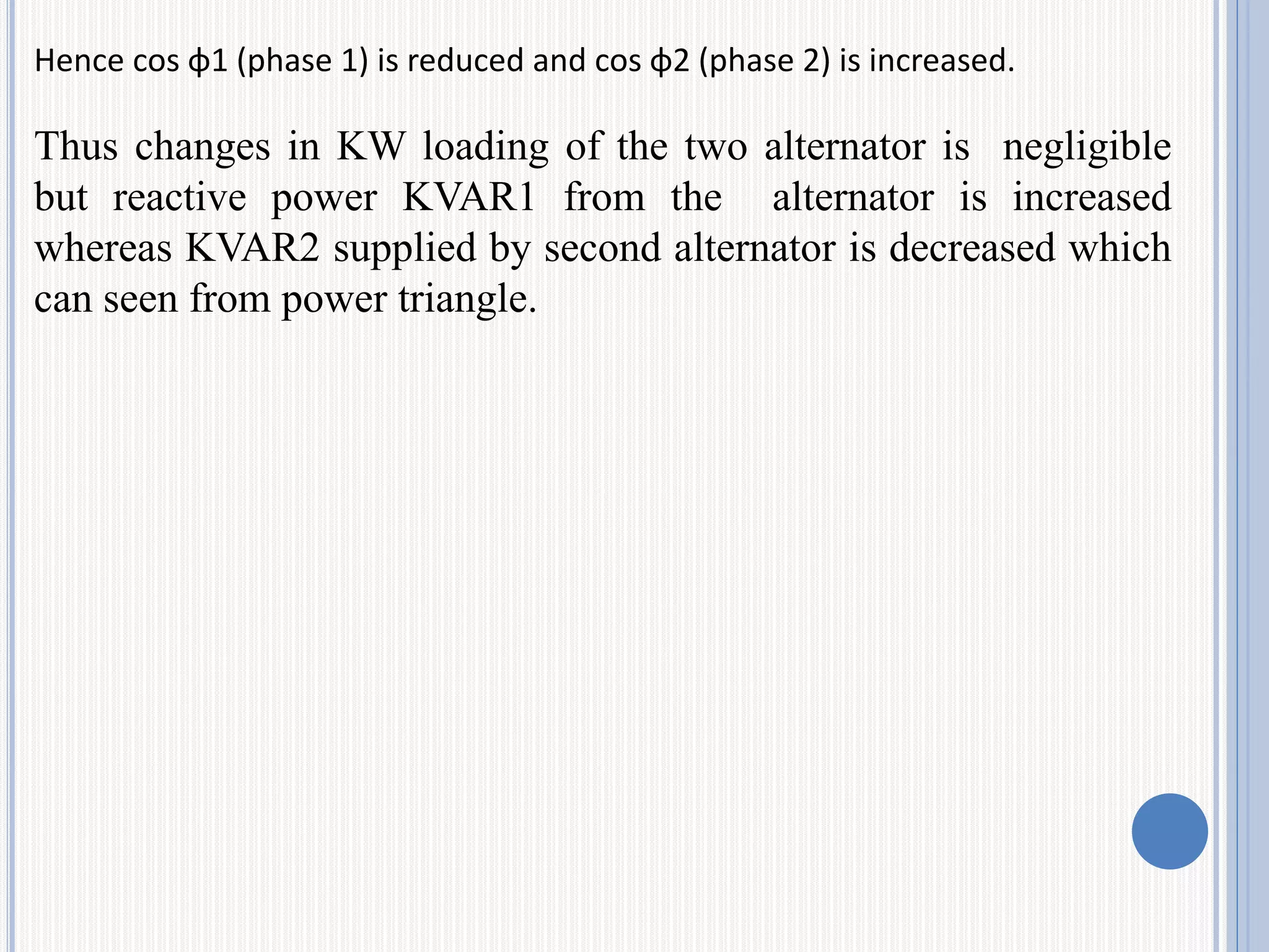 Parallel operation of alternators 1 | PPTX