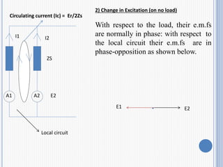 Parallel operation of alternators 1 | PPTX
