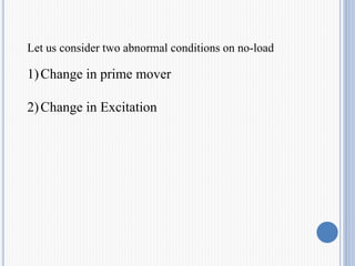 Parallel operation of alternators 1 | PPTX