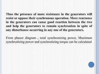 Parallel operation of alternators 1 | PPTX